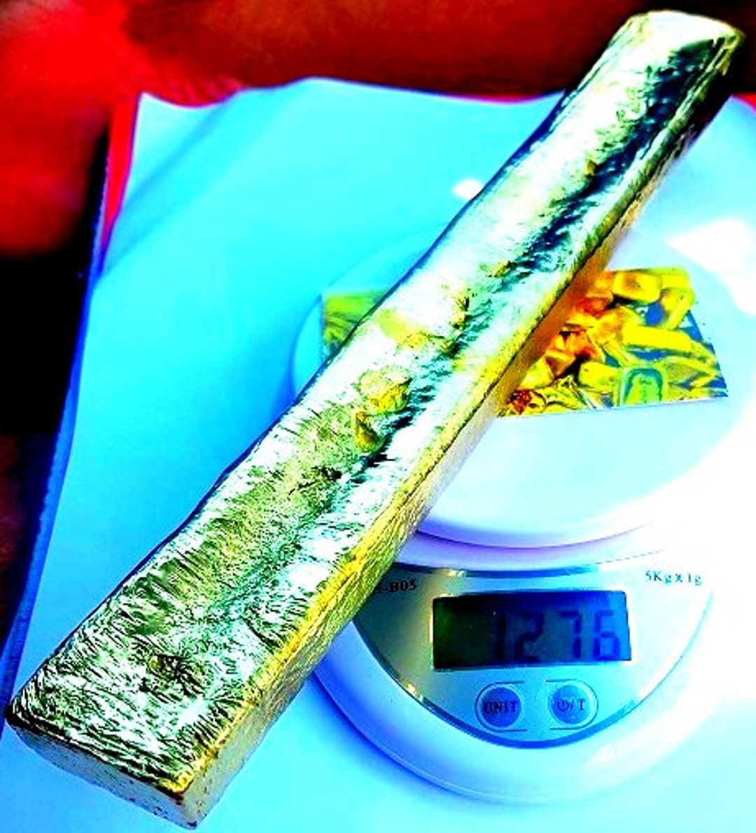 1276 Grams Scrap Gold Bar for Gold Recovery Melted Different Computer ...