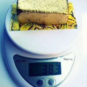380 Grams Scrap Gold Bar for Gold Recovery Melted Different Computer ...