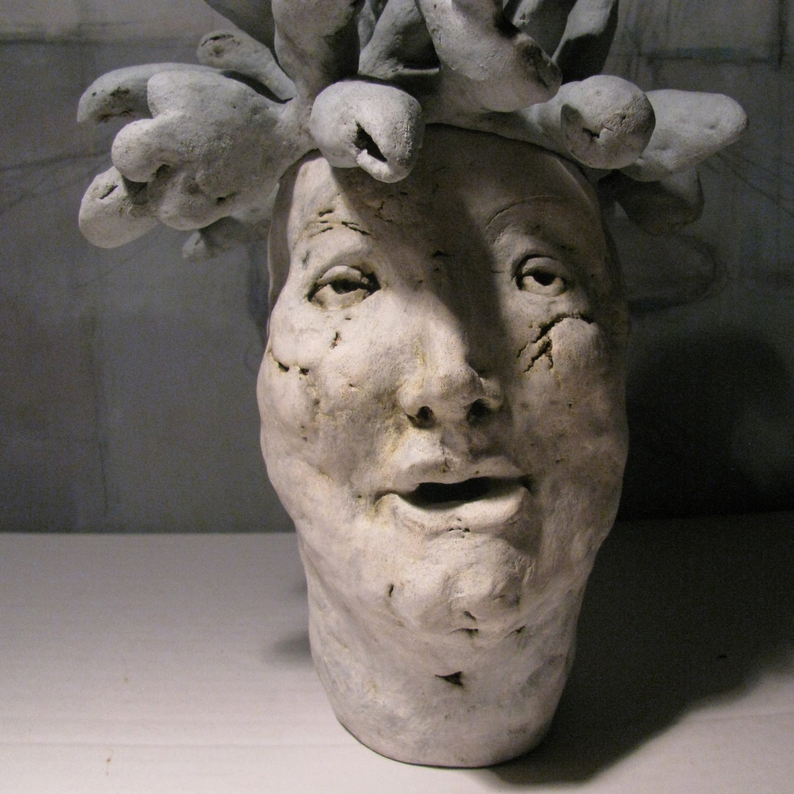 Head/ Ceramic Sculpture/ Unique Coloured Ceramics | Etsy