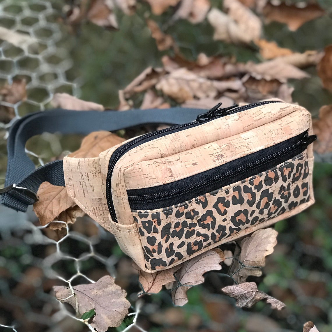 Bum Bag Fanny Pack Cork Fabric Festival Fanny Bag Travel - Etsy