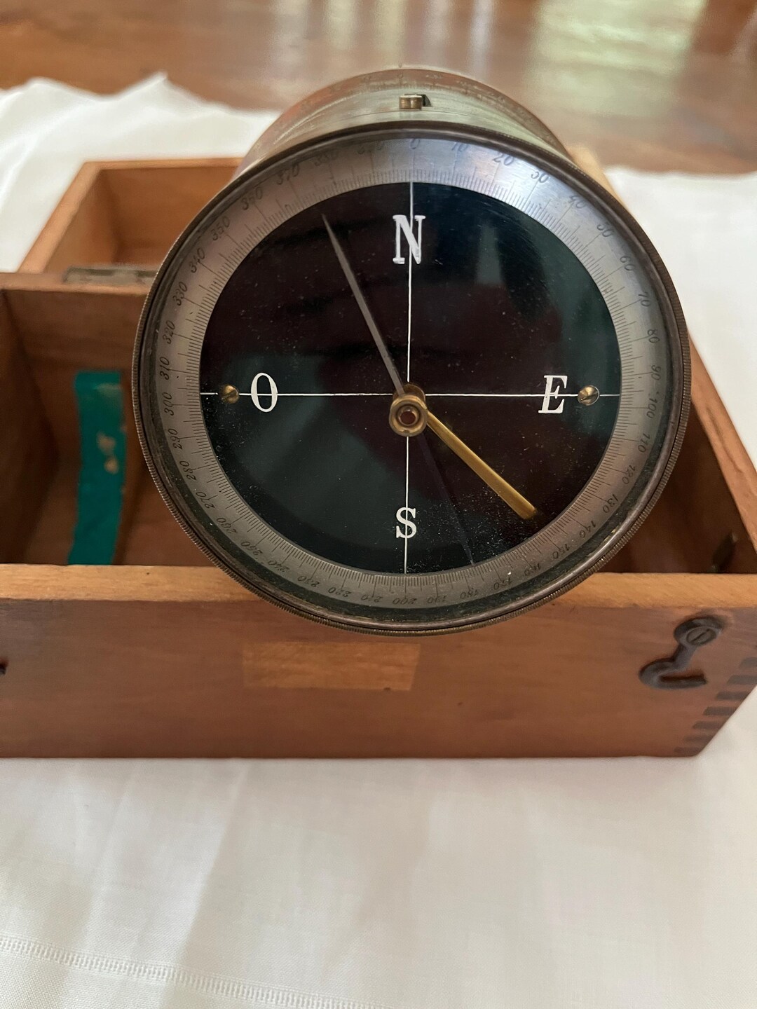 Rare Vintage Surveyors Circular Pantometer Instrument With Compass ...