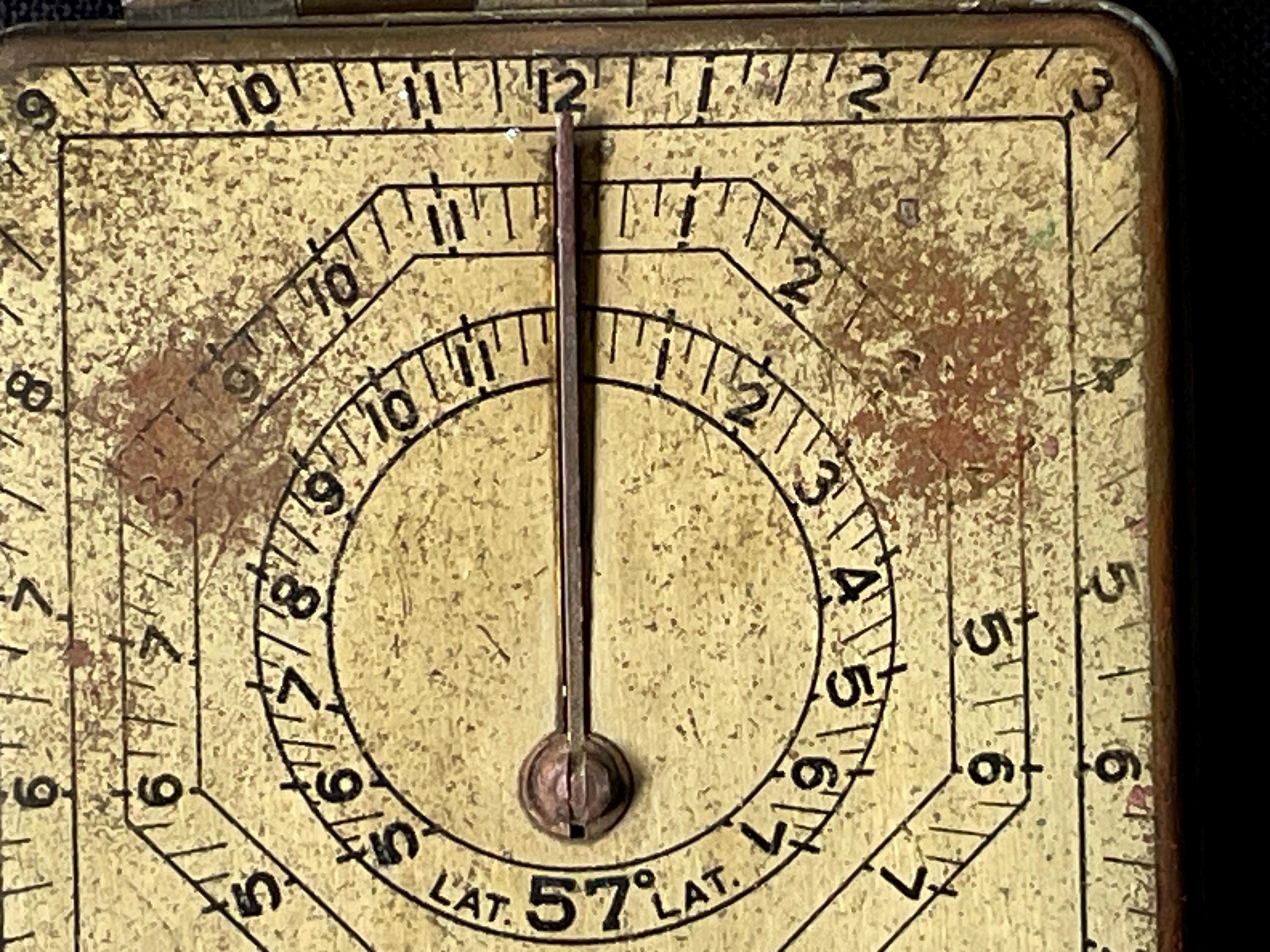 Rare Antique 1922 ' Pocket ' Ansonia Clock Co Sunwatch - Compass ...