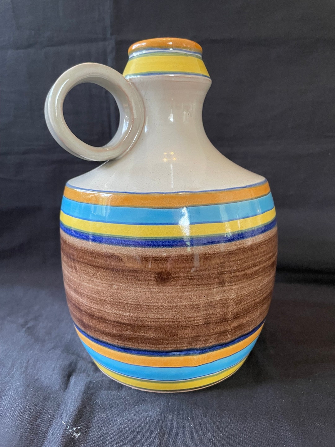 MCM Artist Signed Mastro Paolo Orvieto Italy Studio Art Pottery Ceramic ...