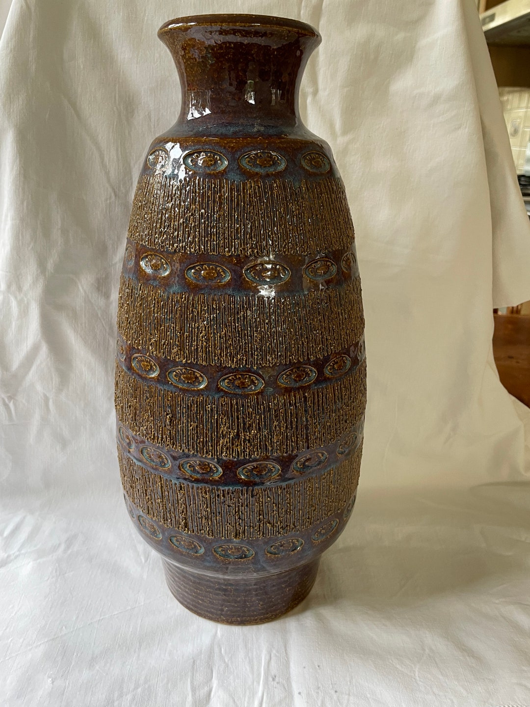 XL 15 " Modern Mid Century Soholm Denmark Design Pottery Vase. Marked ...