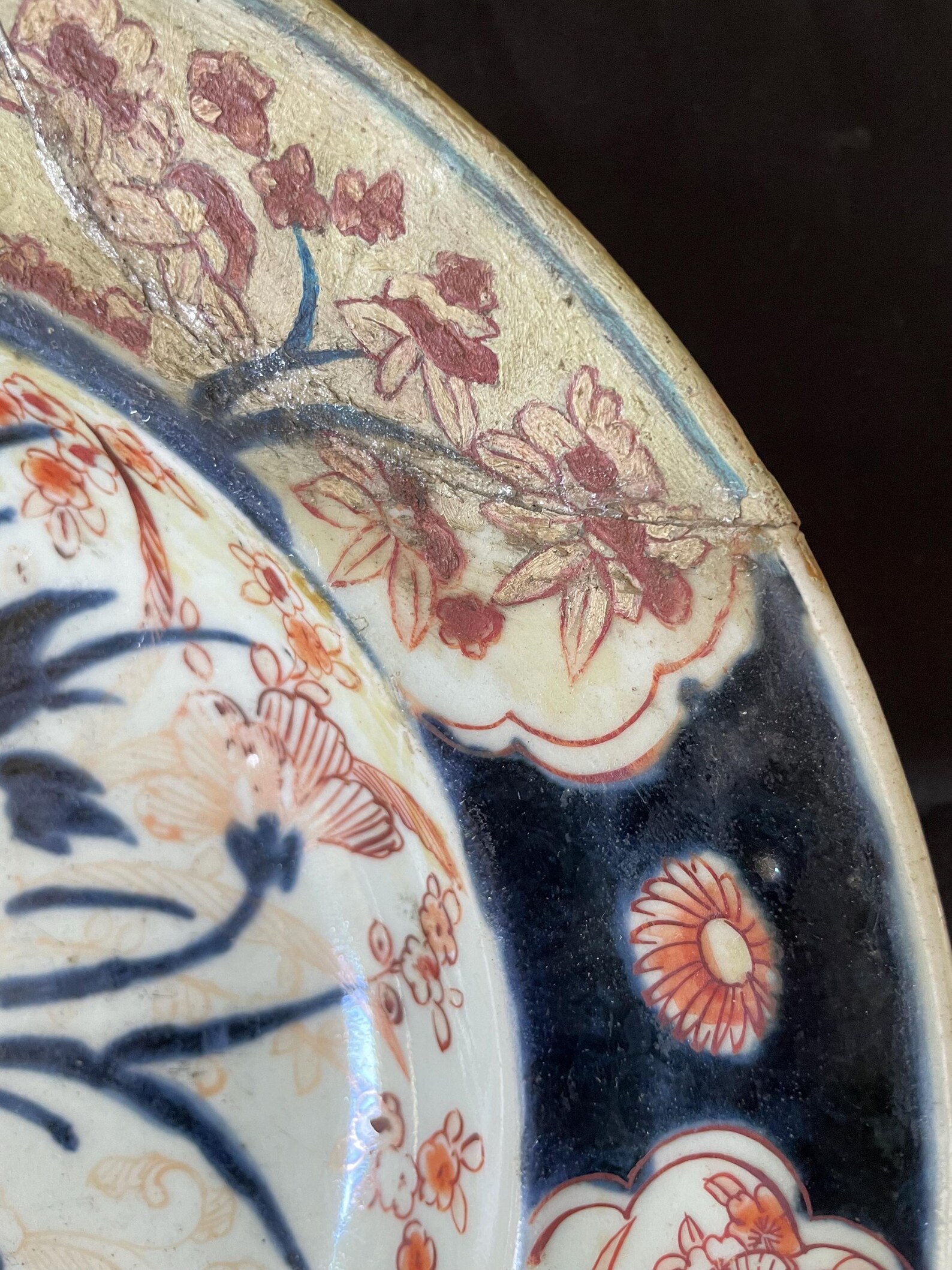 Antique Japanese Imari Barber Bowl Circa 1700 Edo Period ( Restaurated ...