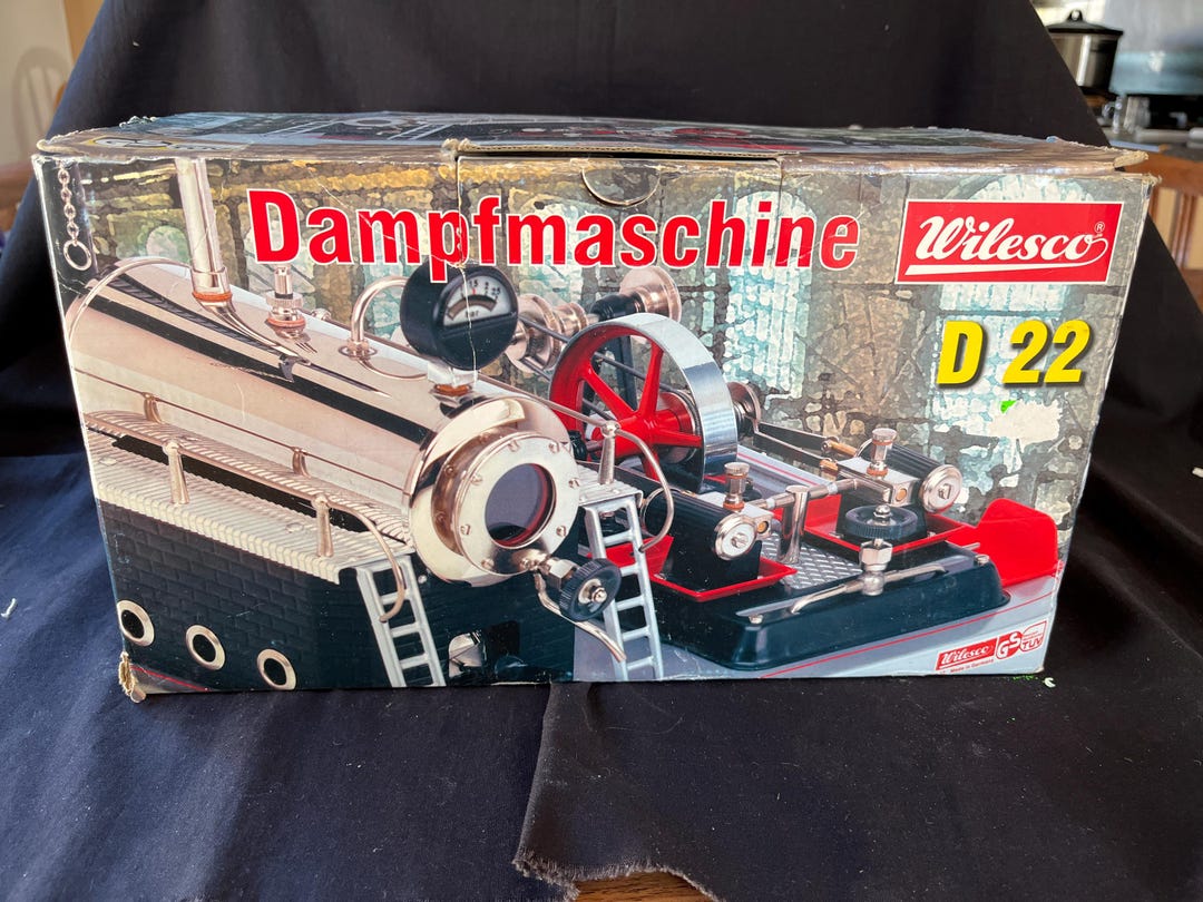 Wilesco D22 Stationary Steam Engine in Original Box + Parts - Etsy