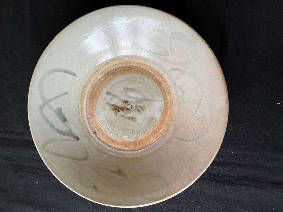 Antique Ming Dynasty Chinese Zhangzhou Swatow -ware Abstract Blue ...