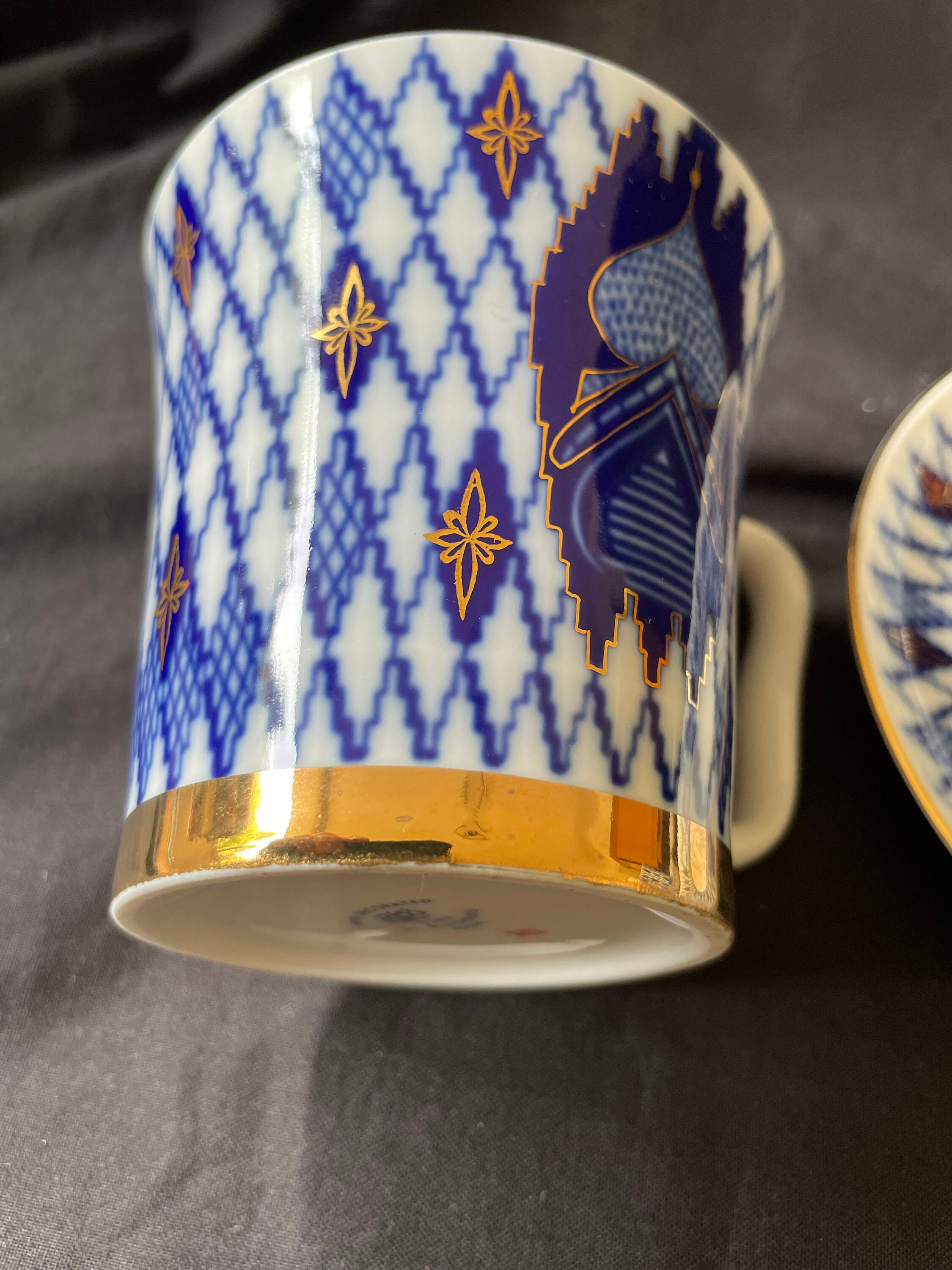 Set of 2 Lomonosov Imperial Porcelain Factory Cup and Saucer St ...