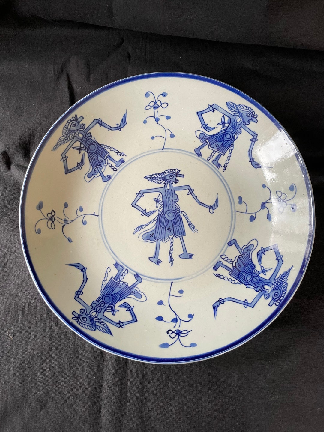 19th C Indonesian Shadow Puppet Dish Exportware From China or Japan ...