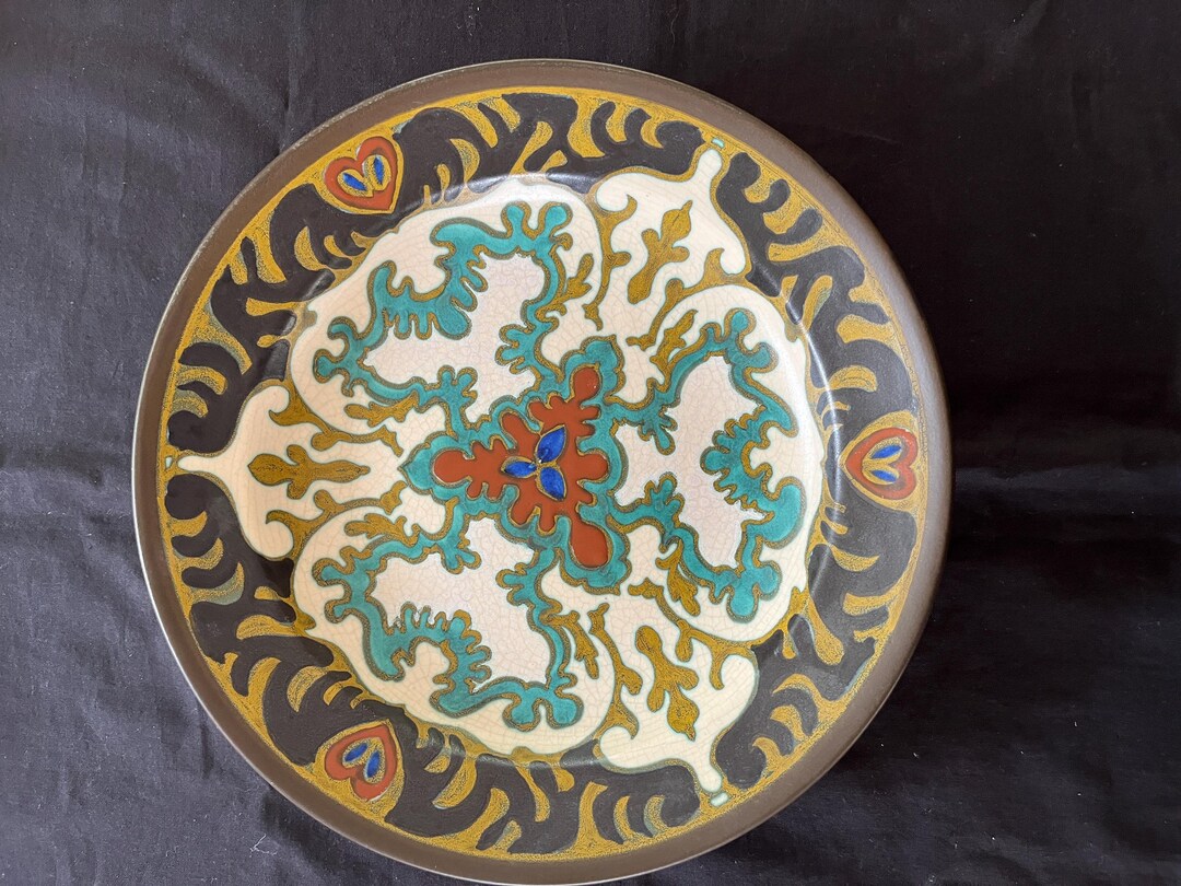 Exclusive Antique 1920 Dutch Gouda Design Wallplate . Signed - Etsy
