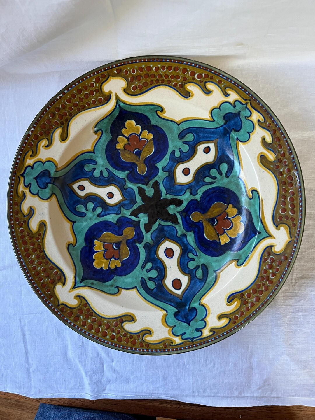 Exclusive Antique 1920 Gouda Design Wallplate . Several Marks and ...