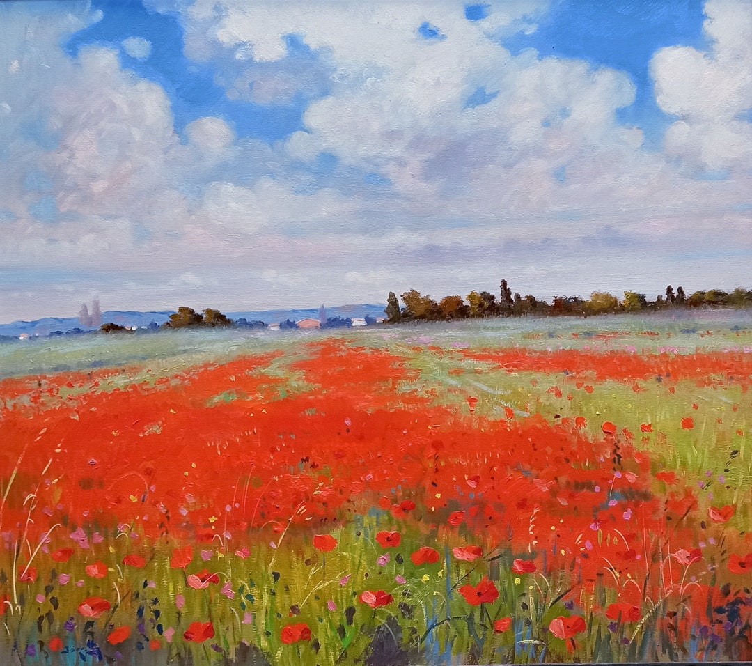Tuscany Painting by Andrea Borella Painter "countryside in May ...