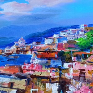 Positano Painting summer Time on the Coast,italian Painter,mario ...