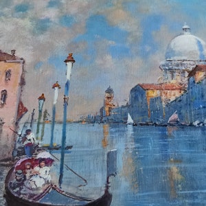 Venice Painting,italian Old Seaside Scene,"venetian Atmosphere" by ...