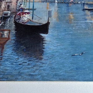 Venice Painting,italian Old Seaside Scene,"venetian Atmosphere" by ...