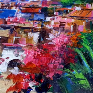 Positano Painting summer Time on the Coast,italian Painter,mario ...