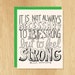 Hand-lettered Feel Strong Card Be Strong Card Jon Krakauer | Etsy