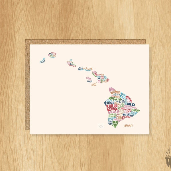 Hawaiian Card - Etsy