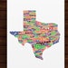 Hand-lettered Texas Print, Texas Artwork, Texas Gift, Texas Design ...