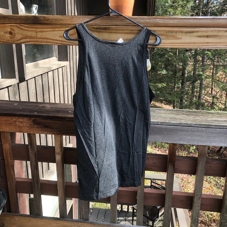 Bike Vermont Hand-lettered Dark Gray Soft Tank Top Bike Tank | Etsy