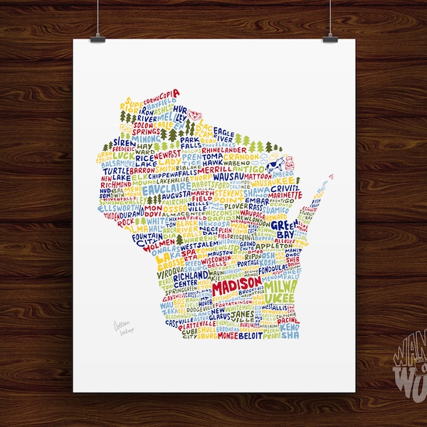 Wisconsin Art - Etsy