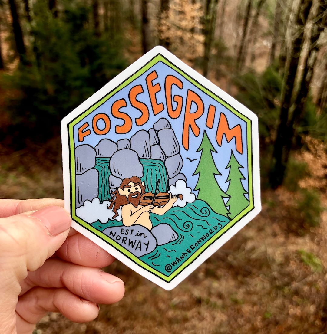 Hand-lettered Fossegrim Sticker, Fossegrim Art Sticker, Mythological ...