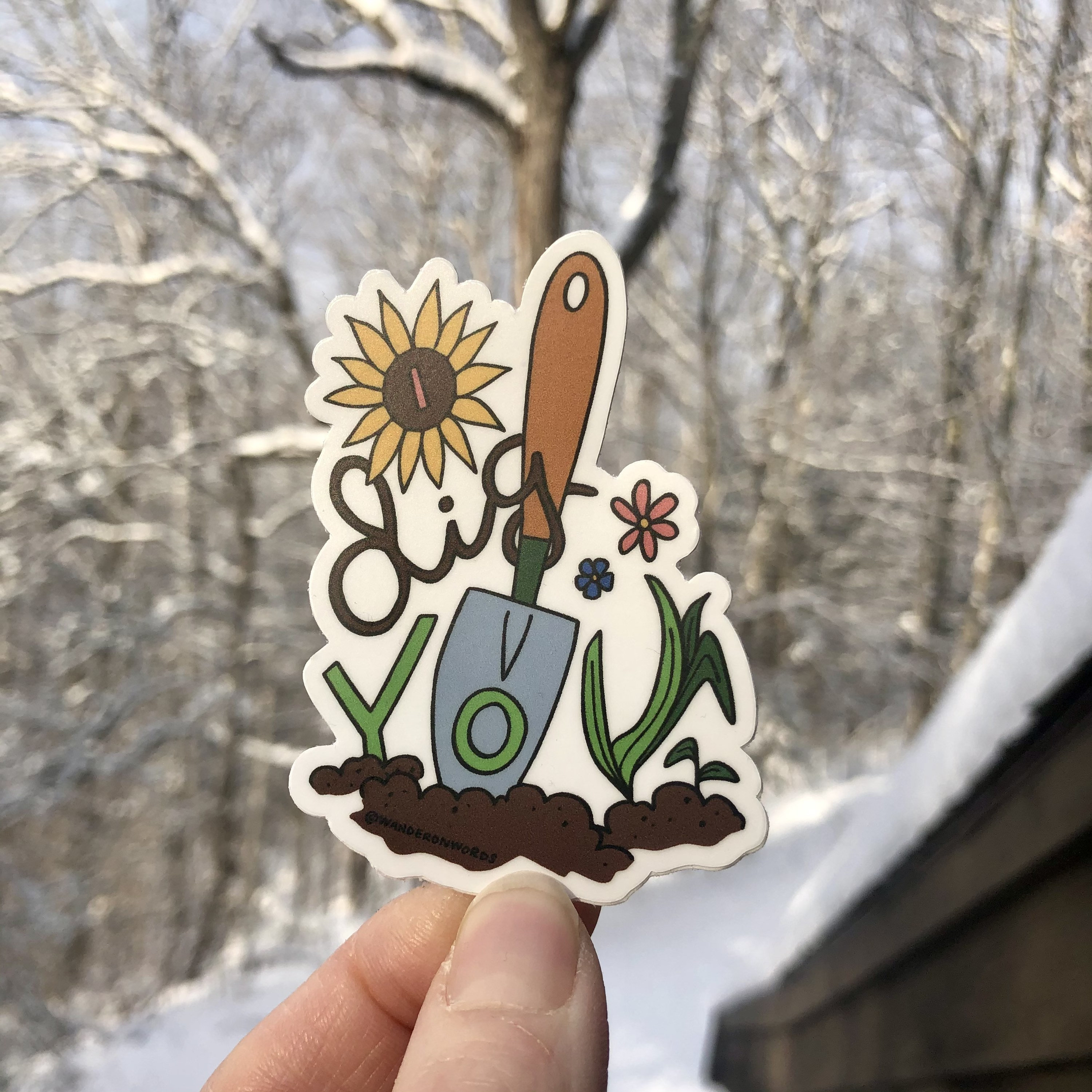 Hand-lettered I Dig You Sticker, Friendship Sticker, Sticker for ...