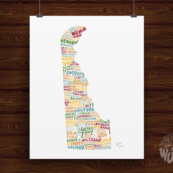 Delaware Print - Etsy