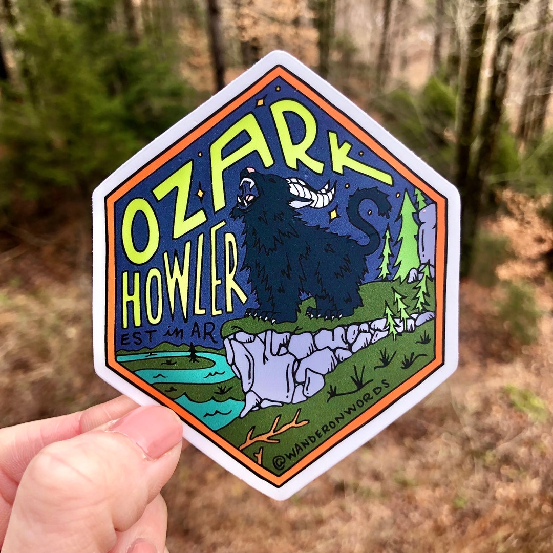 Hand-lettered Ozark Howler Sticker, Ozark Howler Art Sticker ...