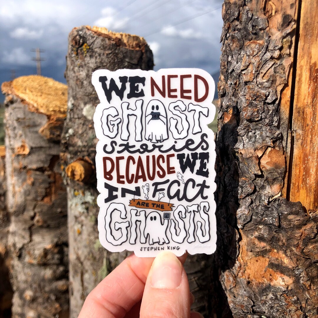 Hand-lettered Ghost Stories Sticker, Spooky Art Sticker, Paranormal ...