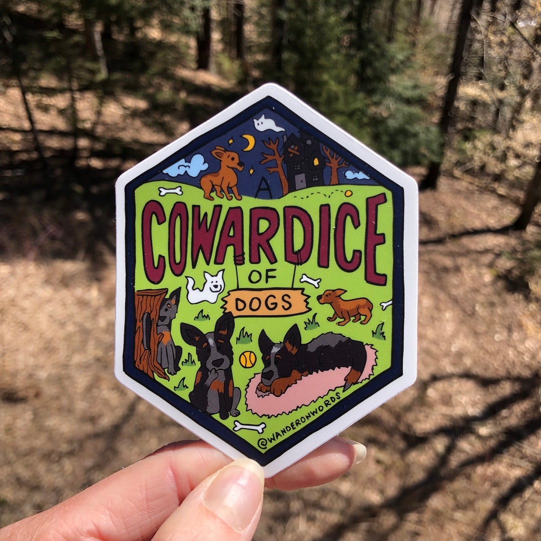 Cowardice of Dogs Sticker, Animal Collective Sticker, Cattle Dog ...