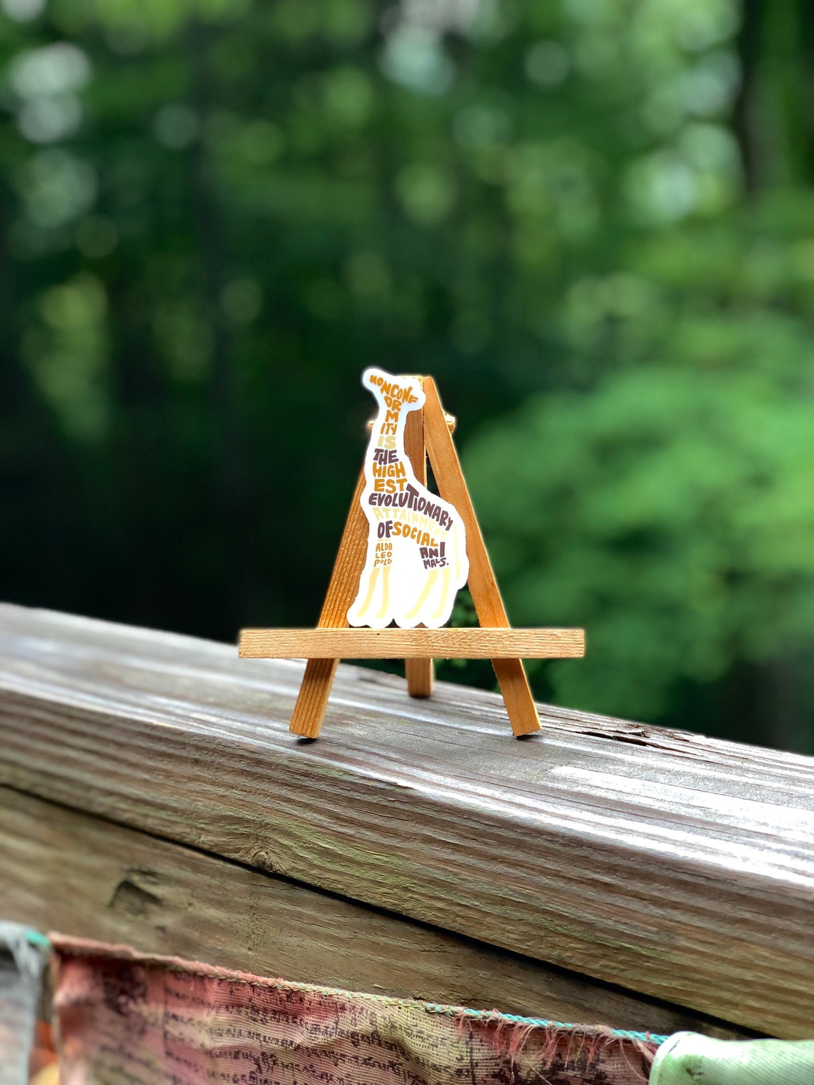 Hand-Lettered Giraffe Sticker Inspirational Sticker Animal | Etsy