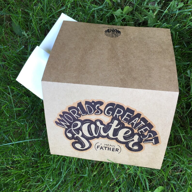 Hand-lettered World's Greatest Farter Father's Day Card, Dad Card ...