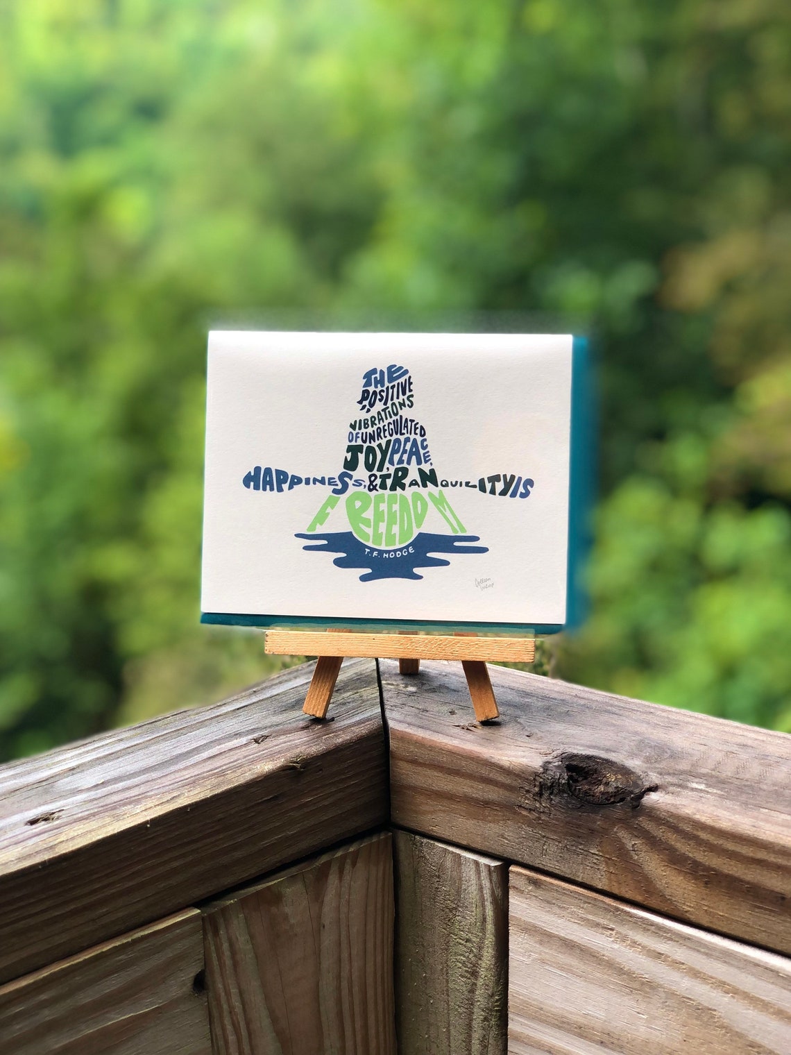 Hand-lettered Tranquility Kayak Card Kayaker Card Nature - Etsy