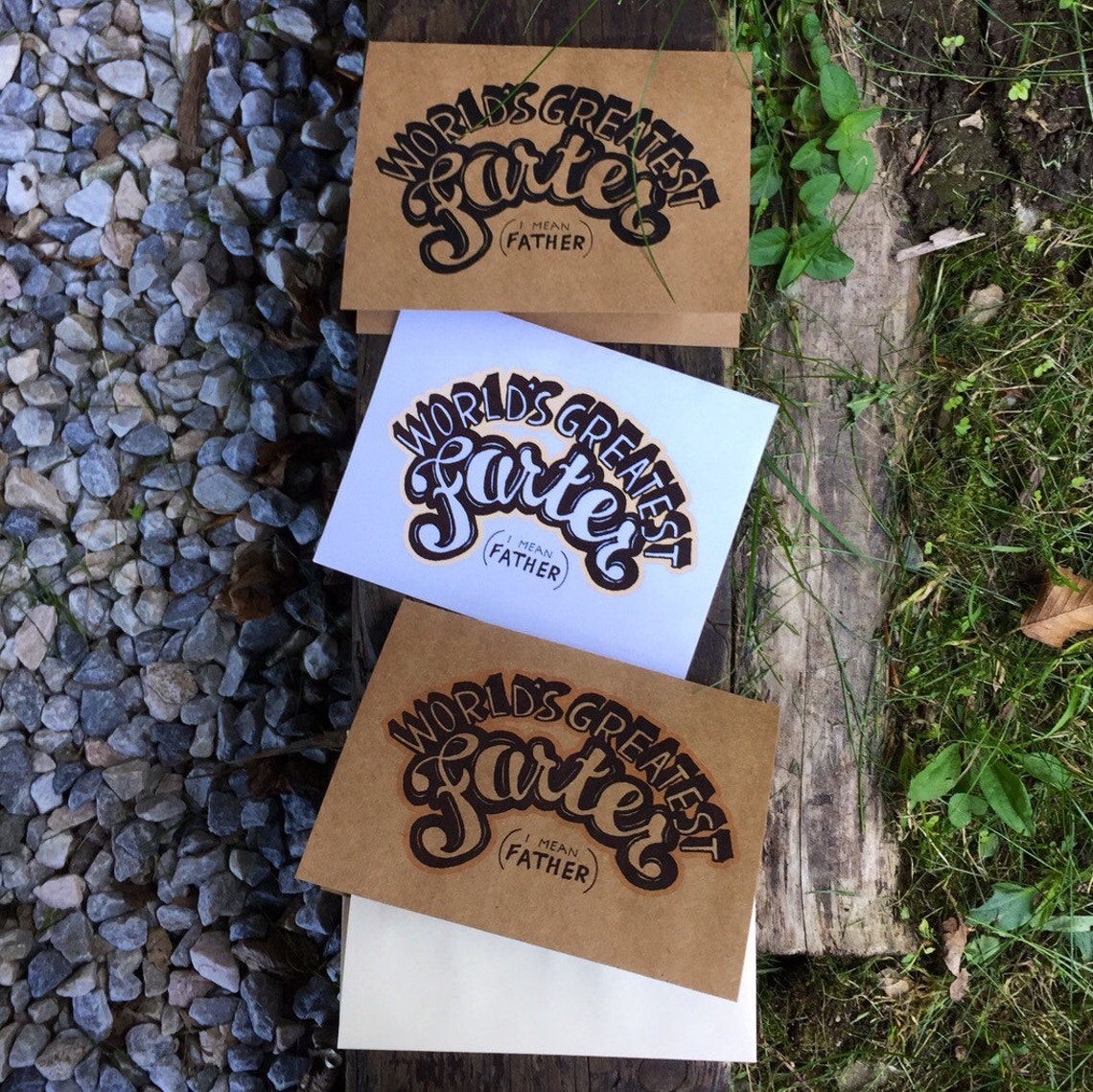 Hand-lettered World's Greatest Farter Father's Day Card, Dad Card ...