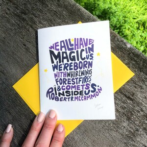 Hand-lettered We All Have Magic in Us Card, Friendship Card ...
