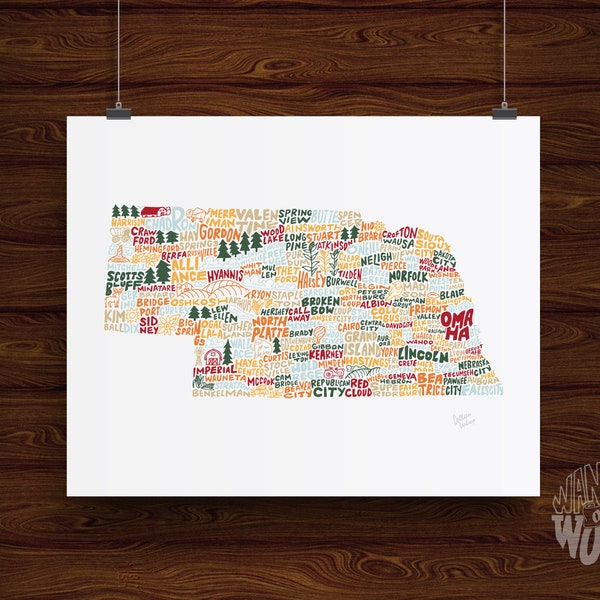 Nebraska Design - Etsy
