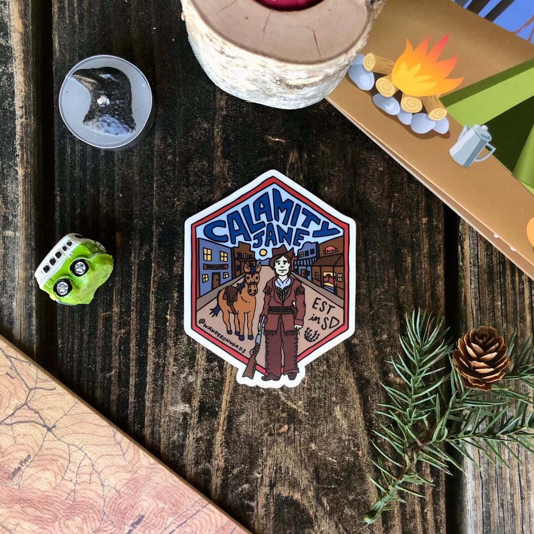 Hand-lettered Calamity Jane Sticker, South Dakota Sticker, Wild West ...