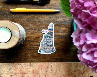 Custom New Hampshire Home Vinyl Decal Available in 20 - Etsy