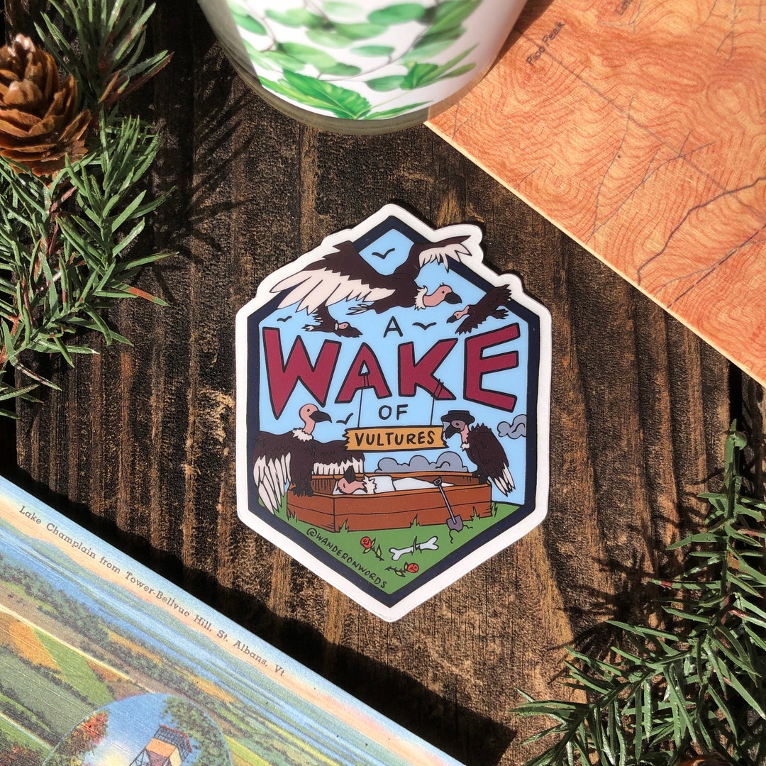 Wake of Vultures Sticker, Animal Collective Sticker, Vulture Sticker ...