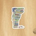 Hand-lettered Hike Vermont Sticker, Mountains of Vermont Sticker ...