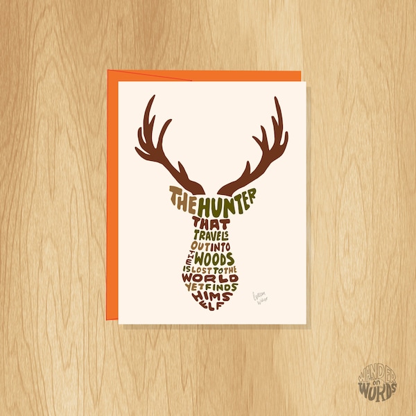 Hunting Card - Etsy