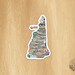 Hand-lettered Hike New Hampshire Sticker, Mountains of New Hampshire ...