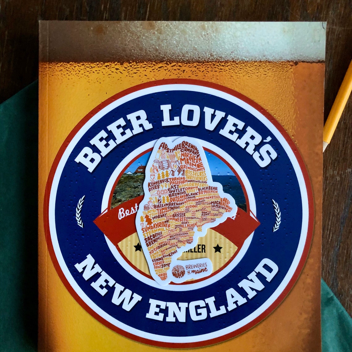 Hand-lettered Brew Maine Sticker Breweries of Maine Sticker - Etsy