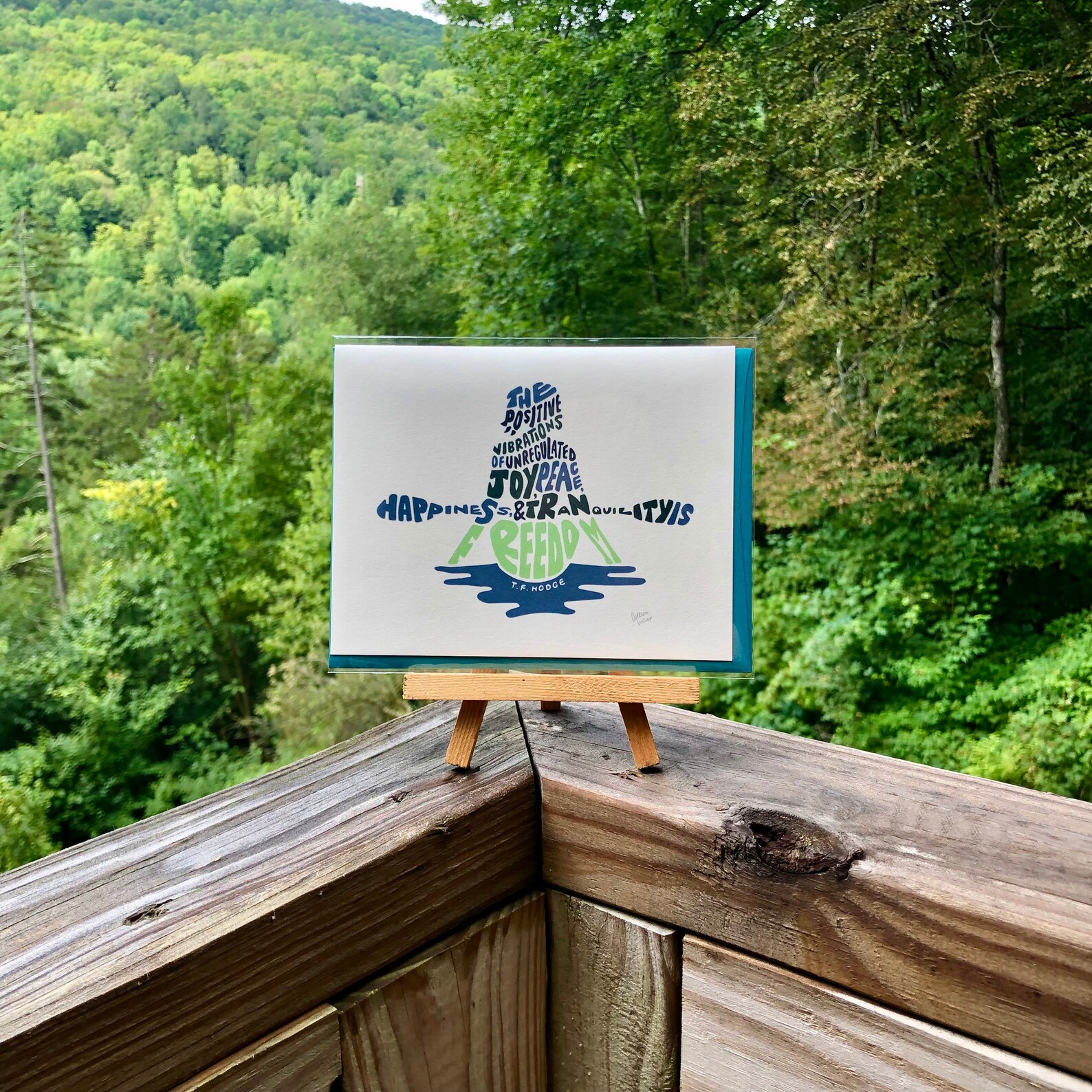 Hand-lettered Tranquility Kayak Card Kayaker Card Nature - Etsy