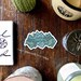 Hand-lettered Inside the World Sticker, Mountain Sticker, Nature Lover ...
