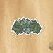 Hand-lettered Inside the World Sticker, Mountain Sticker, Nature Lover ...