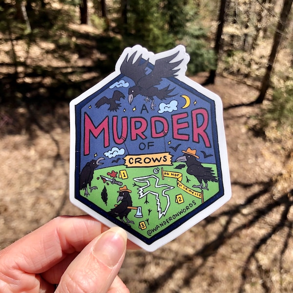 Murder of Crows Sticker - Etsy