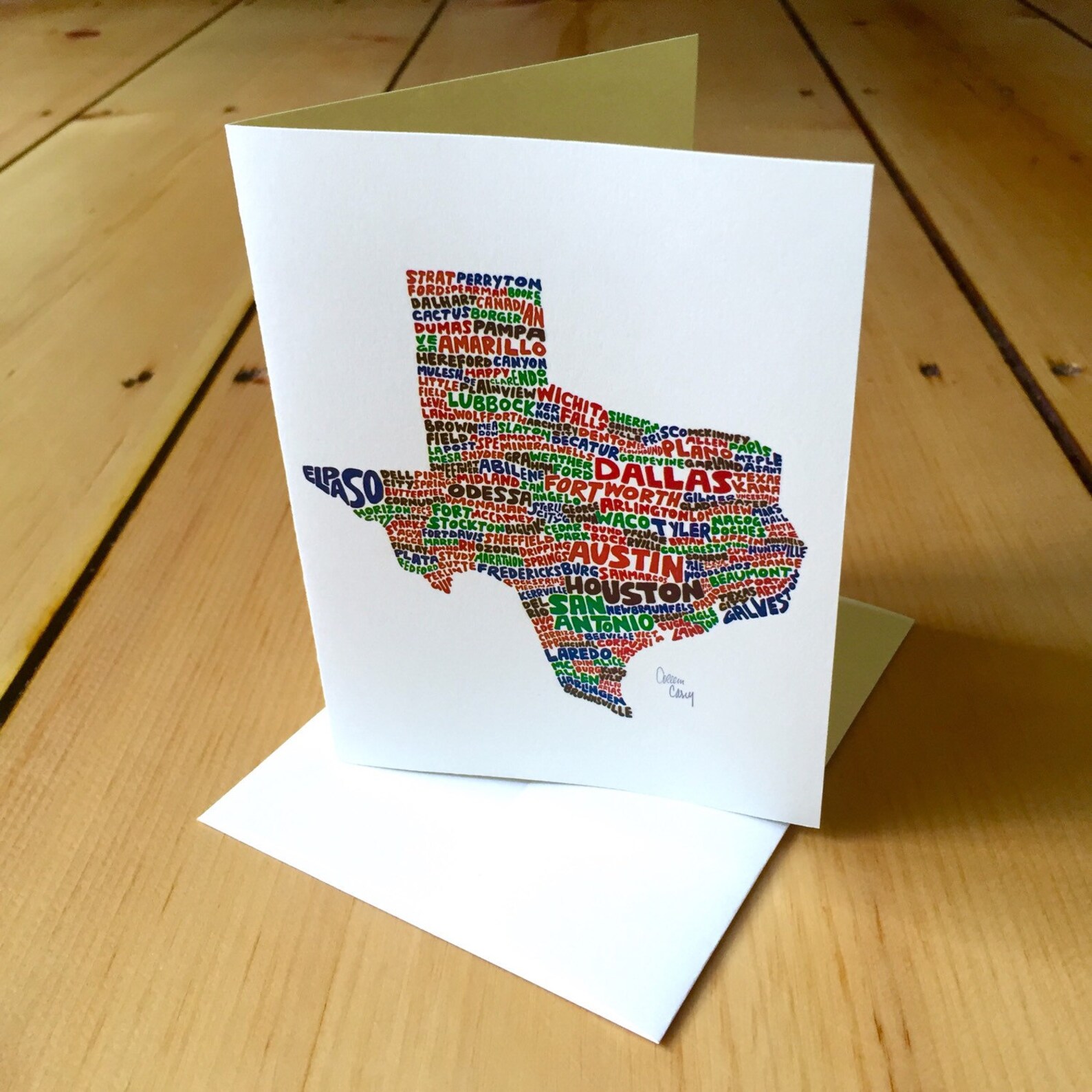 Hand-lettered Texas Print, Texas Artwork, Texas Gift, Texas Design ...