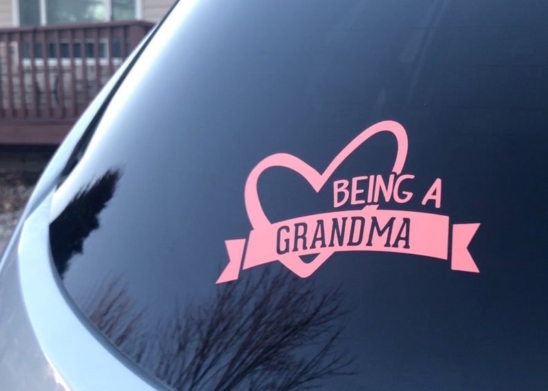 Window Sticker, Car Decal, Mug Decal, Love Being A Grandma - Etsy